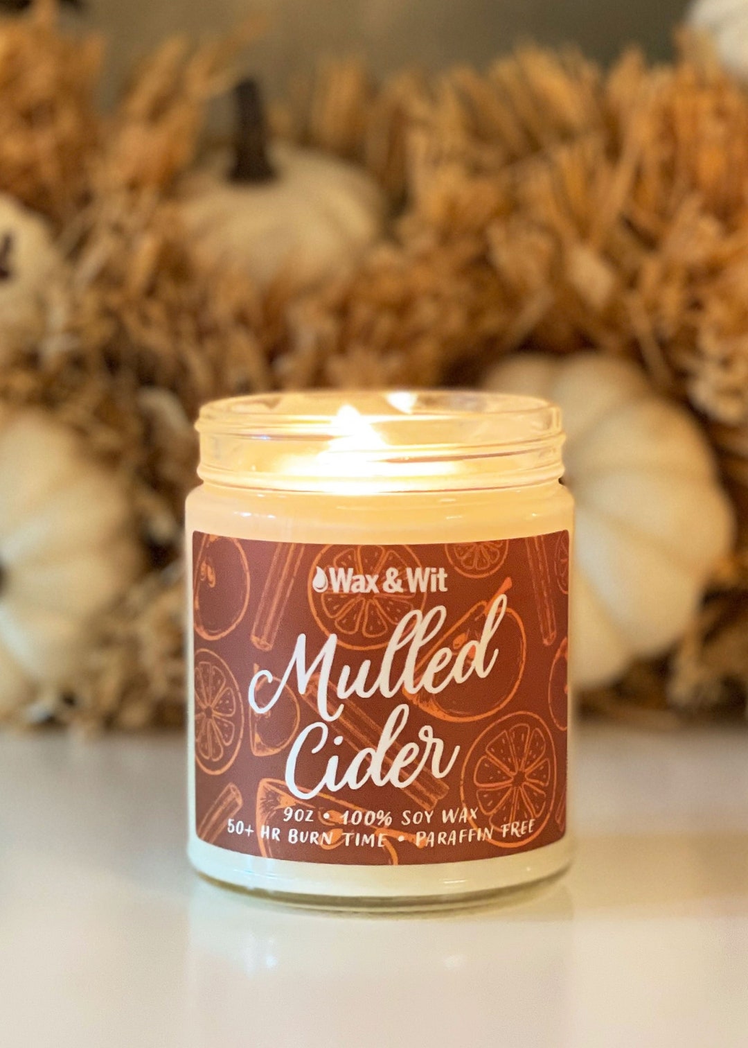 Mulled Cider Candle, Fall Candles, Fall Gifts, Scented Candle for Home ...