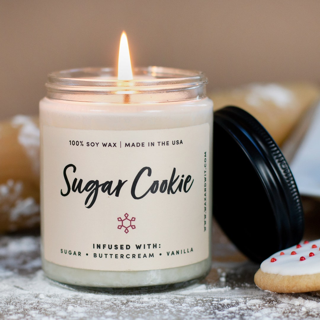Christmas Candle Sugar Cookie Candle Christmas Scented Candles Winter ...