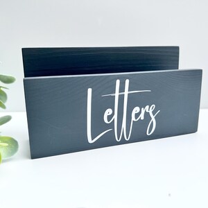Mail Holder | Letter Rack | Minimalistic Letter Rack | Wood Letter Rack ...