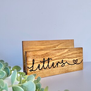 Minimalistic Letter Rack | Wood Letter Rack | Personalised Letter Rack ...