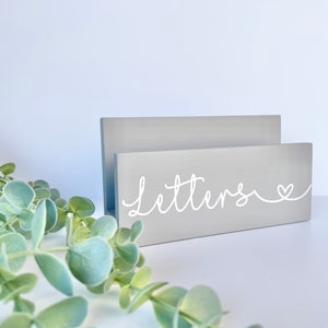 Minimalistic Letter Rack | Wood Letter Rack | Personalised Letter Rack ...