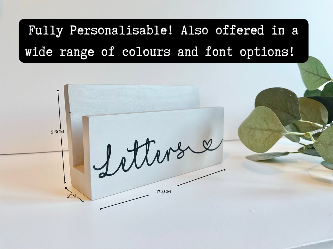 Minimalistic Letter Rack Wood Letter Rack Personalised Letter Rack ...