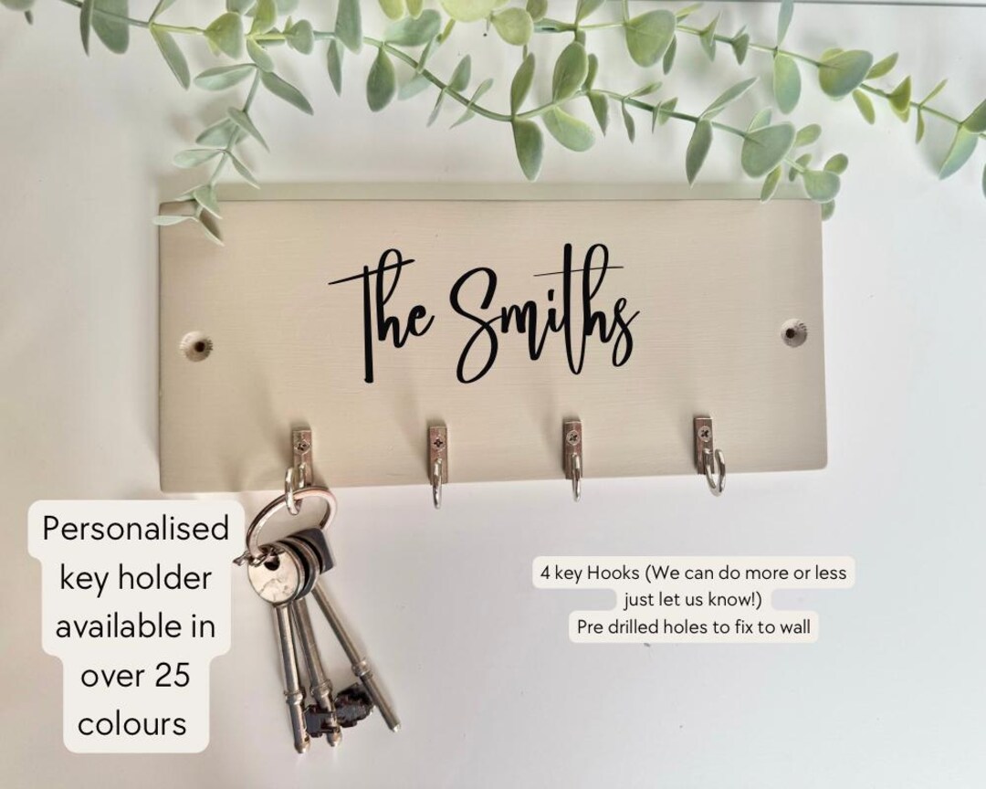 Key Hook Personalised Key Storage Wall Key Hook Hallway Decor Key ...