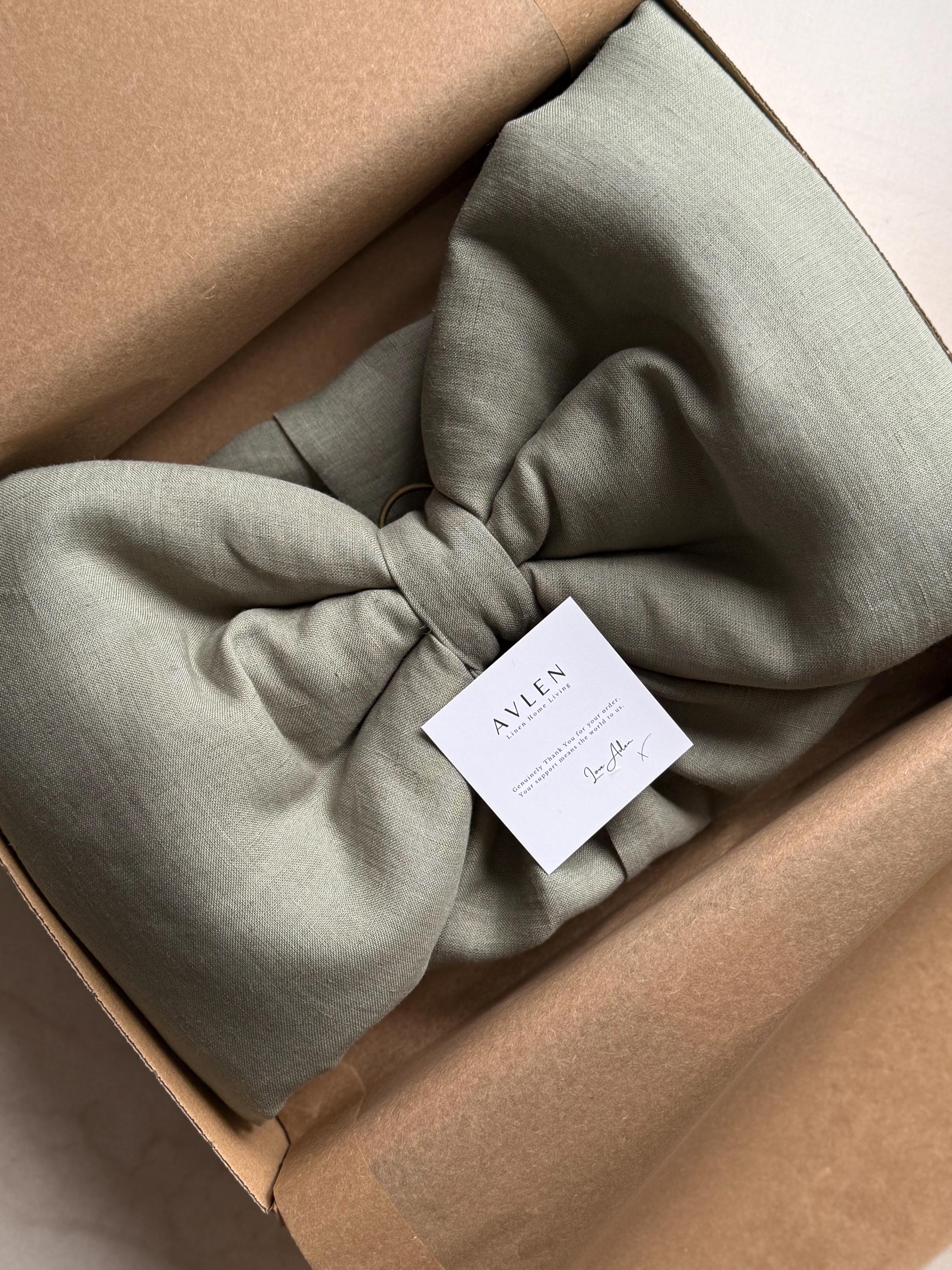 Natural Linen Fabric Bow – Oversized, Mini Padded Hanging Home or ...