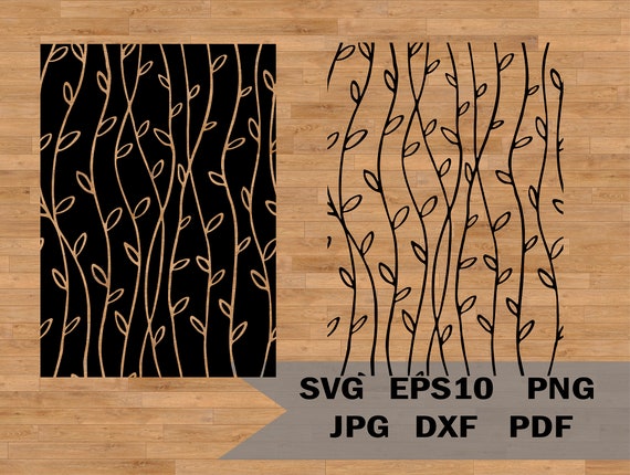 Seamless Clipart Leaves Pattern SVG Branches With Leaves - Etsy