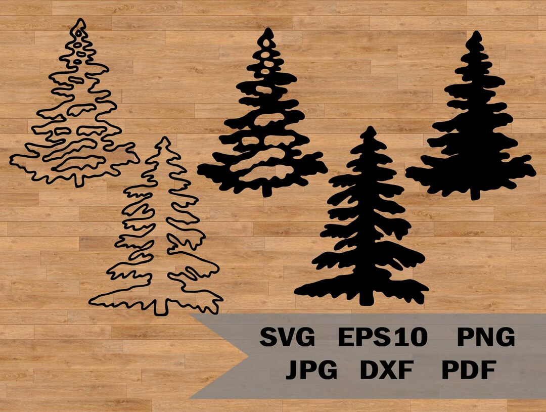 Spruce Svg, Pine Tree Svg, Tree Svg Print, Forest Svg, Spruce Tree File ...
