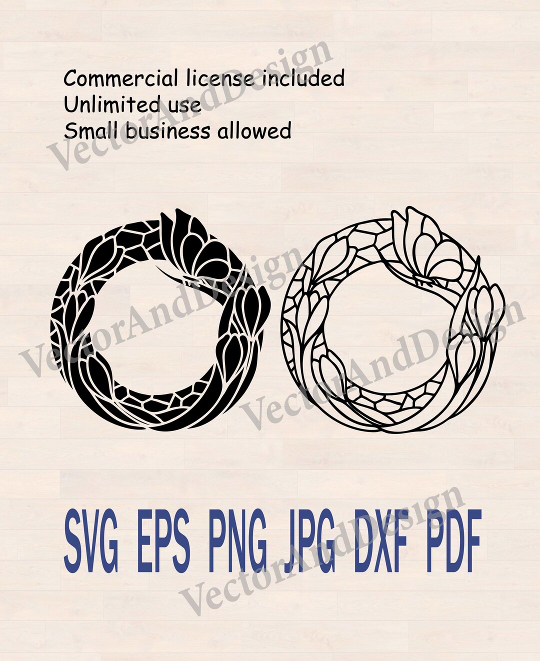 Frame Template SVG, Floral Frame With Butterfly, Cut Laser Pattern ...