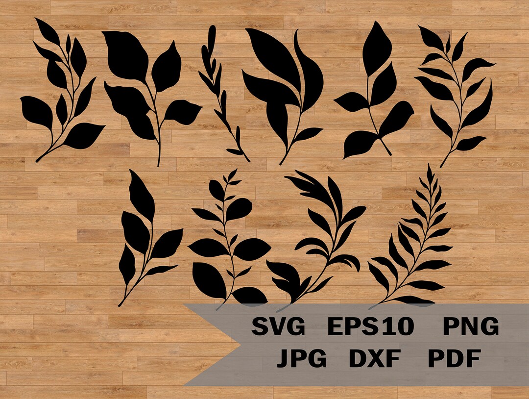 Branch Svg, Paper Cut Leaves, Cut File Leaves, Leaves Svg, Vector ...