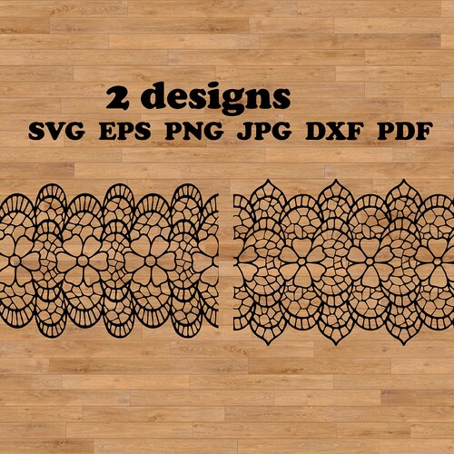Lace Pattern SVG Lace Floral Pattern Peekaboo Tumbler Lace - Etsy