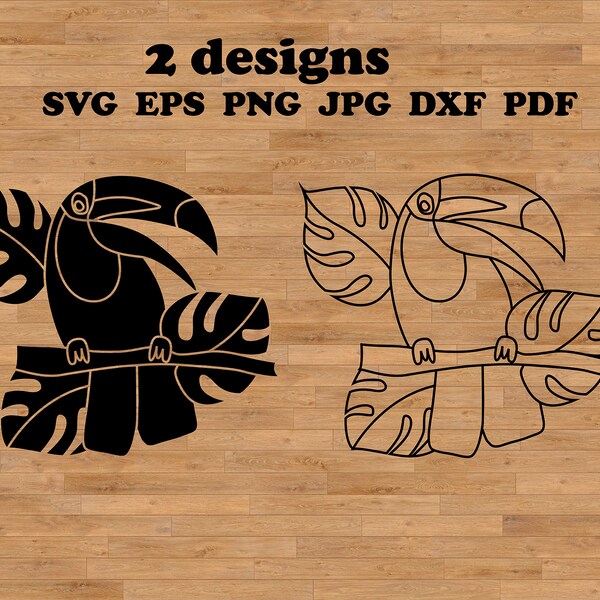 Toucan Svg - Etsy
