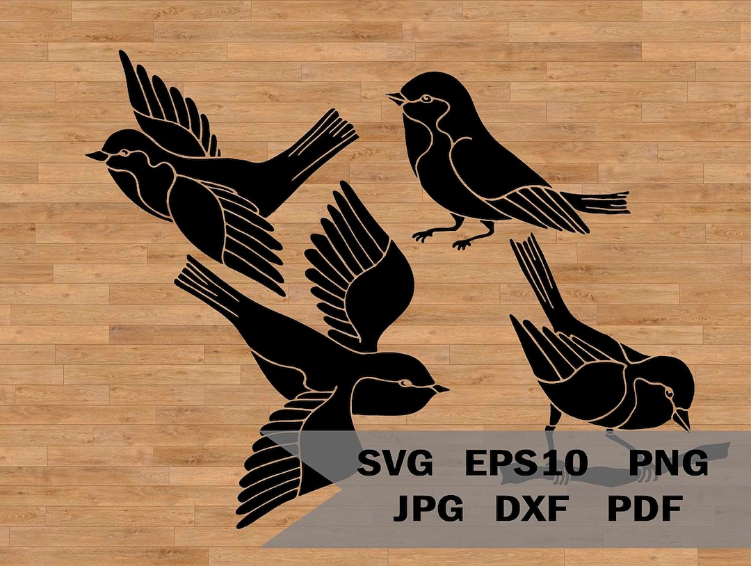 Birds Template Svg, Bird on Branch Svg, Bird Clipart Svg, Bird Set Svg ...