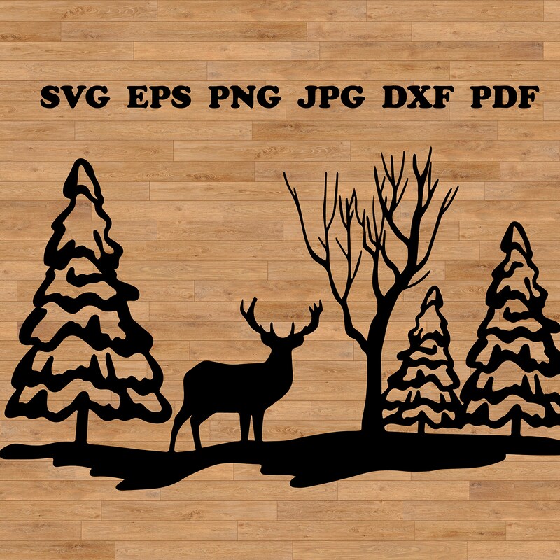 Winter Scene Svg - Etsy