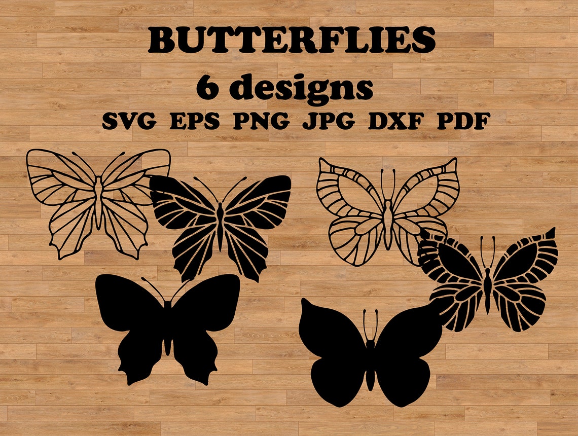 Cute Butterflies Svg, Set of Butterflies Svg, Butterfly Svg Bundle ...