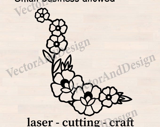 Wildflowers SVG Bundle, Laser Cut Glowforge Cricut Digital Download ...