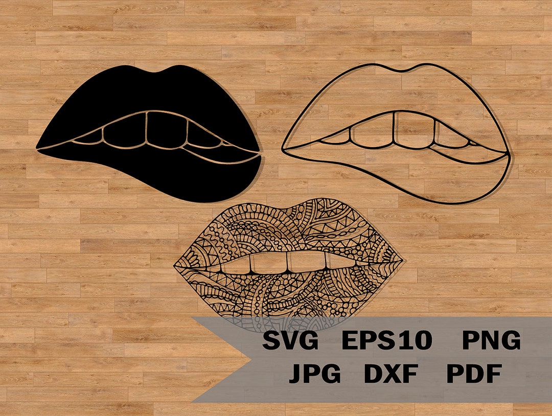 Lips Template Svg, Lip Ornament, Kiss PNG, Lips PNG, Lipstick Mark Svg ...