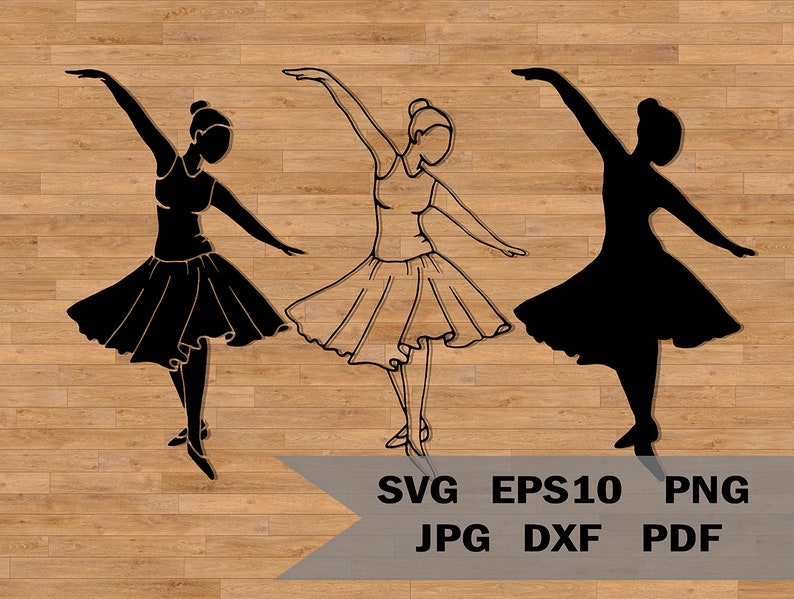 Ballerina Template Svg Ballerina Cut File Ballet Svg Clip - Etsy