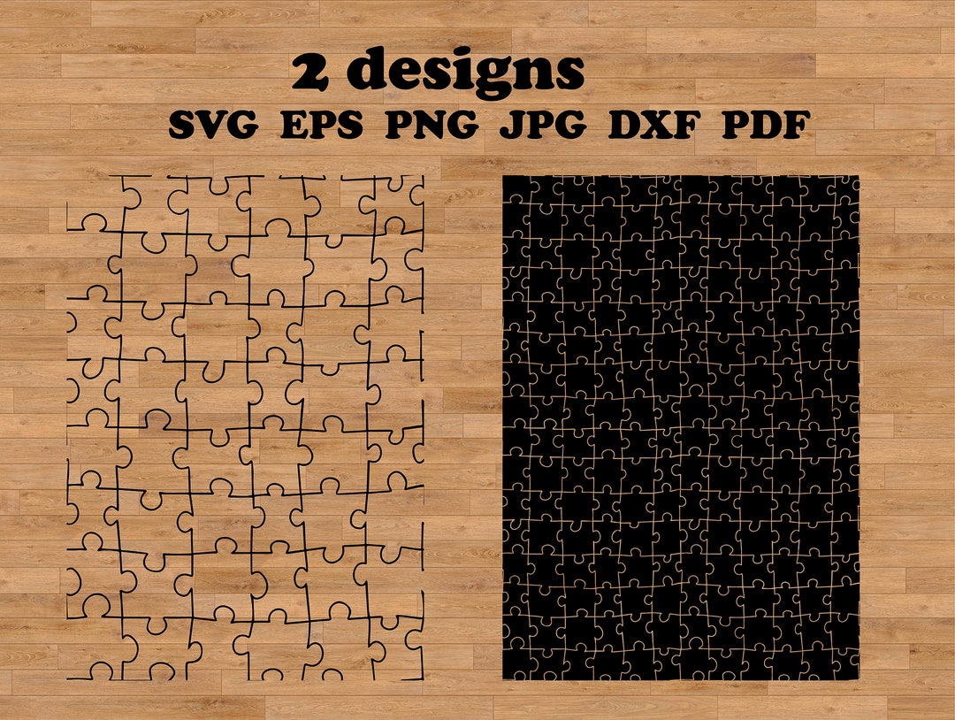 Svg Puzzle Pattern, Puzzle Svg, Puzzle Template, Puzzle Laser Cut ...