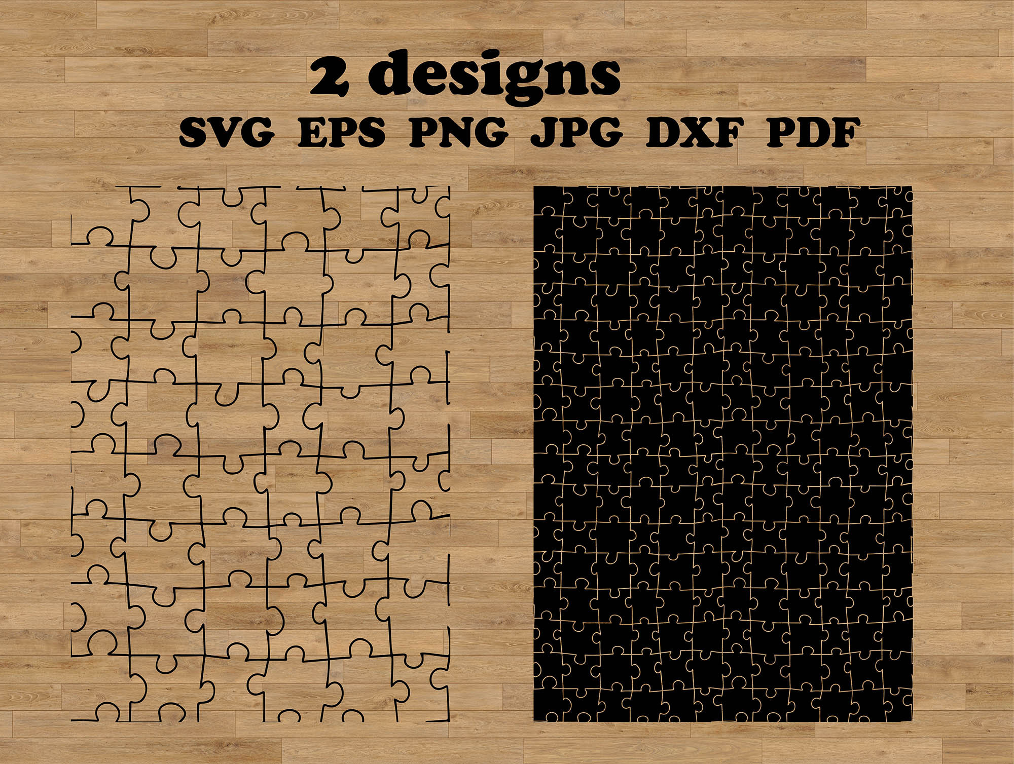 Svg Puzzle Pattern, Puzzle Svg, Puzzle Template, Puzzle Laser Cut ...