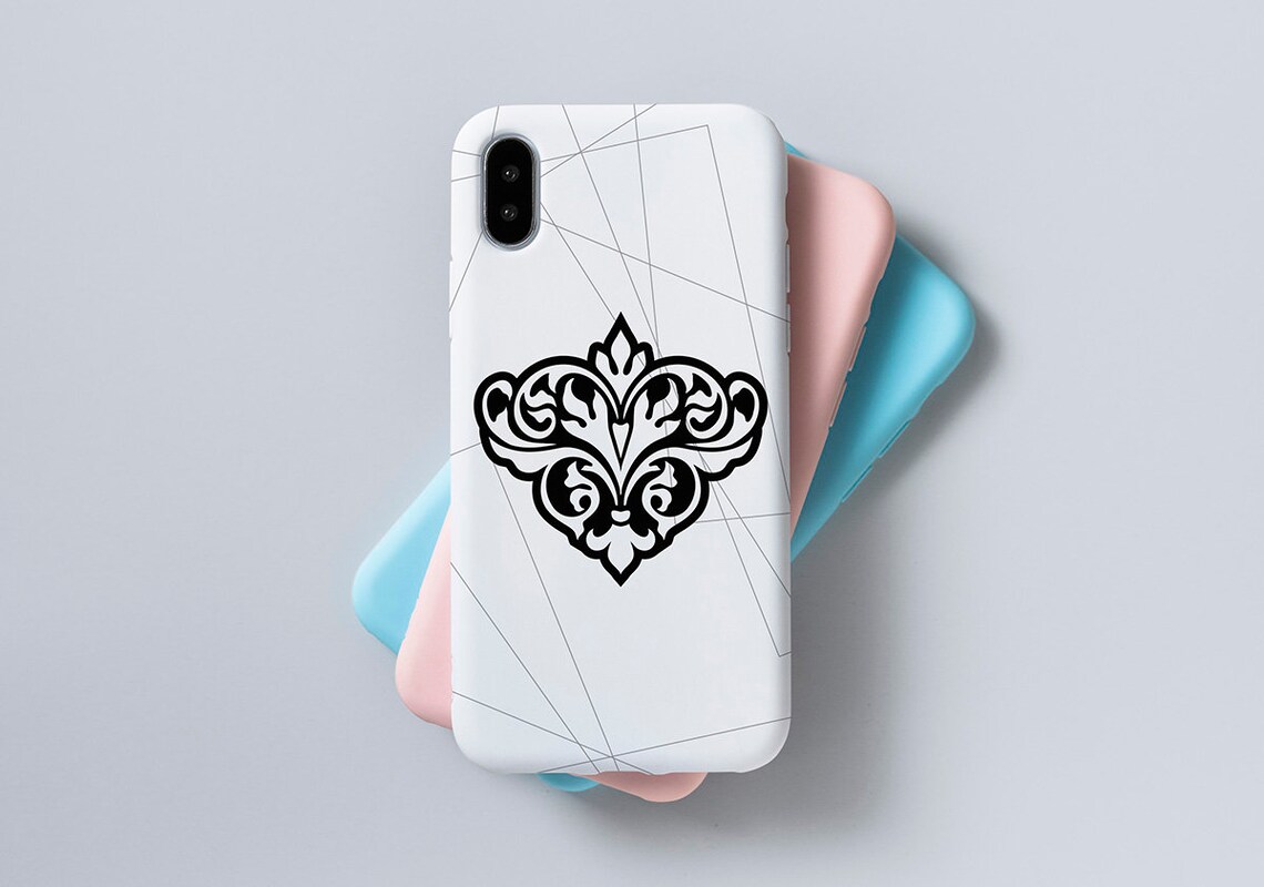 Baroque pattern template svg SVG for Cricut and Silhouette | Etsy