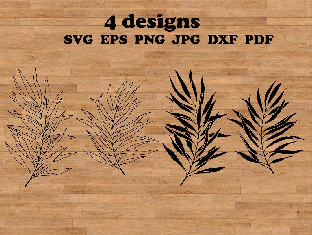 Branch of Leaves Svg, Botanical Svg, Leaves Bundle SVG, Branch Svg Png ...