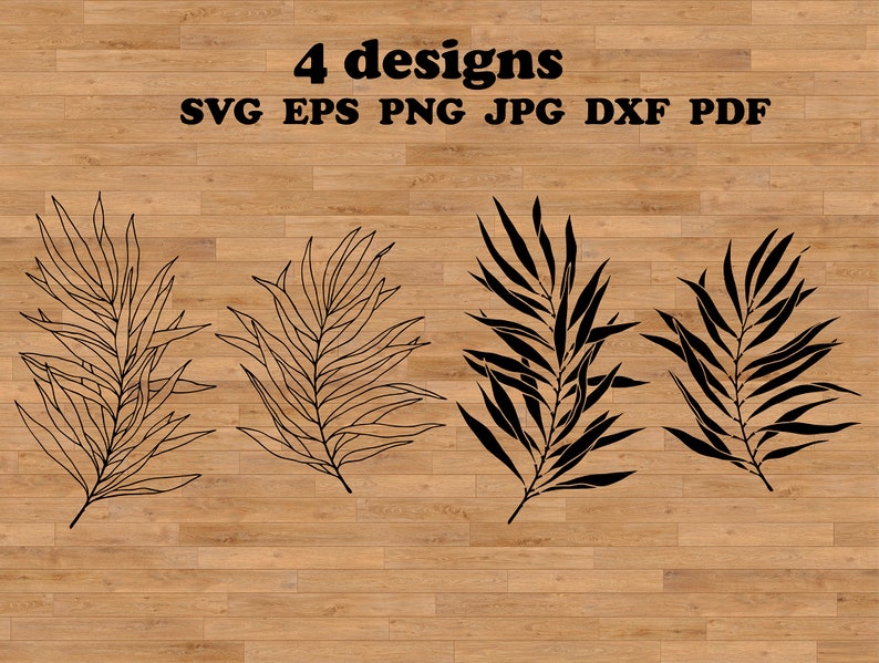 Branch of Leaves Svg Botanical Svg Leaves Bundle SVG Branch - Etsy