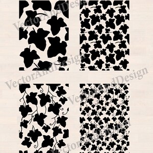 Ivy Seamless Pattern SVG, Botanical Leaf Clipart (digital Download) - Etsy