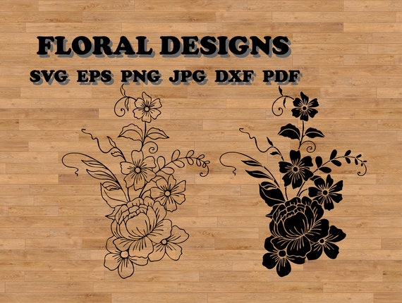 Wedding Flowers Svg Bouquet Svg File Bouquet Clip Art - Etsy