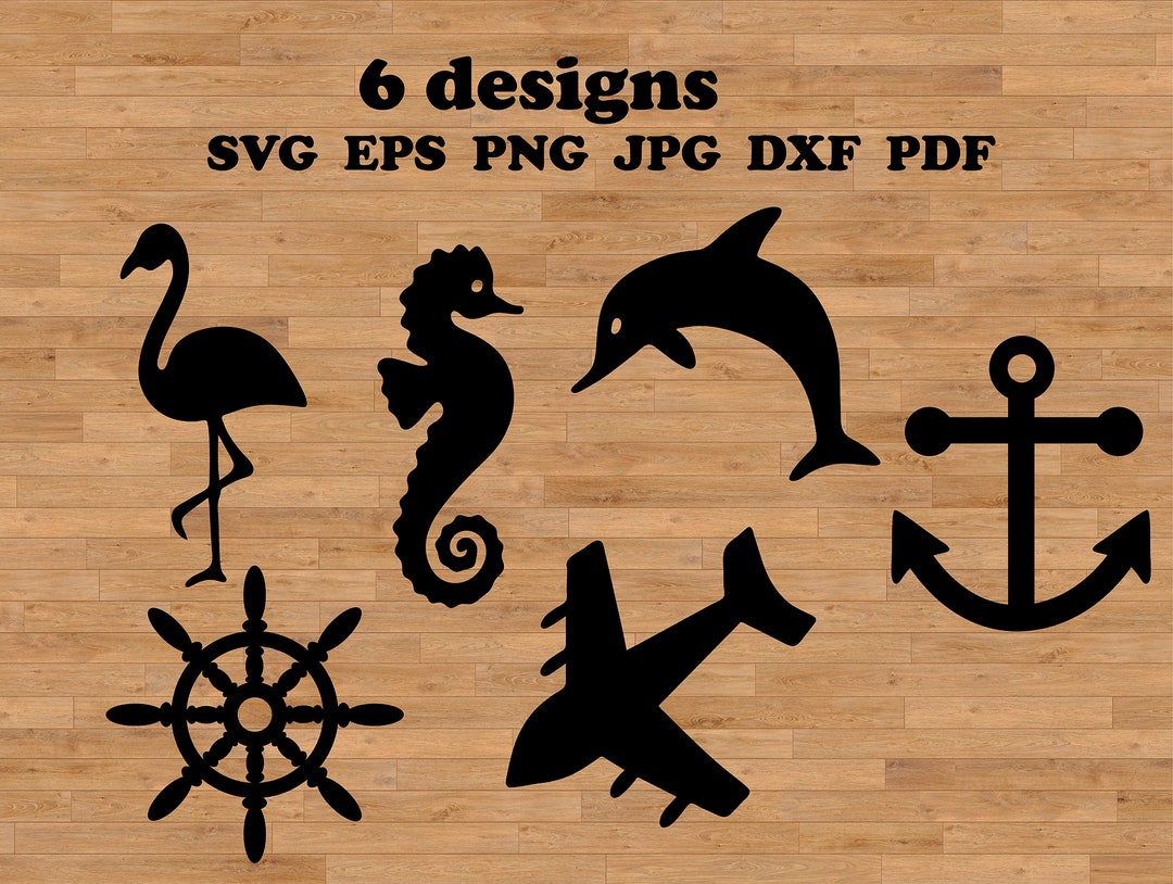 Sea Animals Svg, Ocean Animal Svg, Sea Animal Cut File, Marine Svg ...