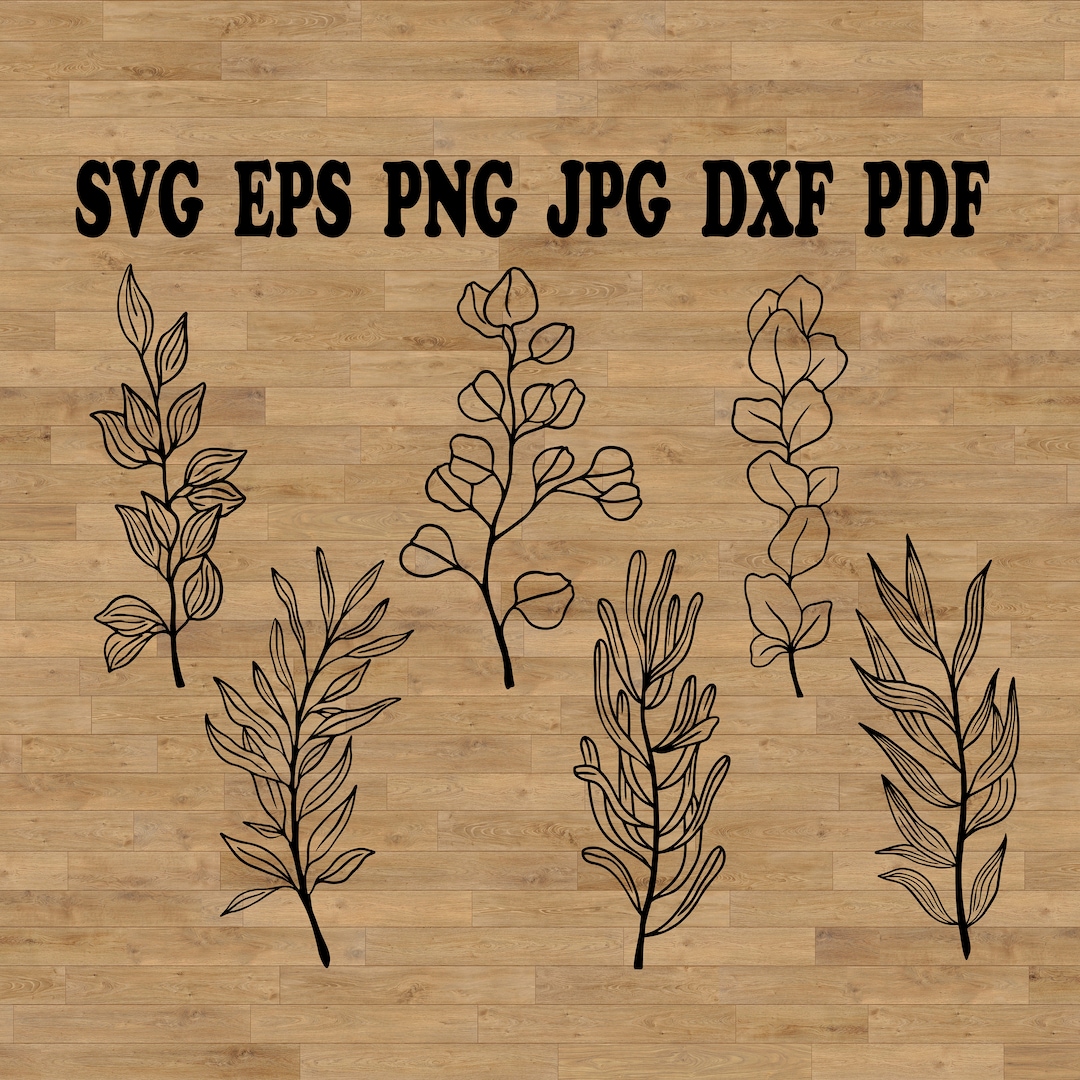 Branch Svg, Greenery Svg, Leaf Border Svg, Leaf Vector, Leaf Clipart ...
