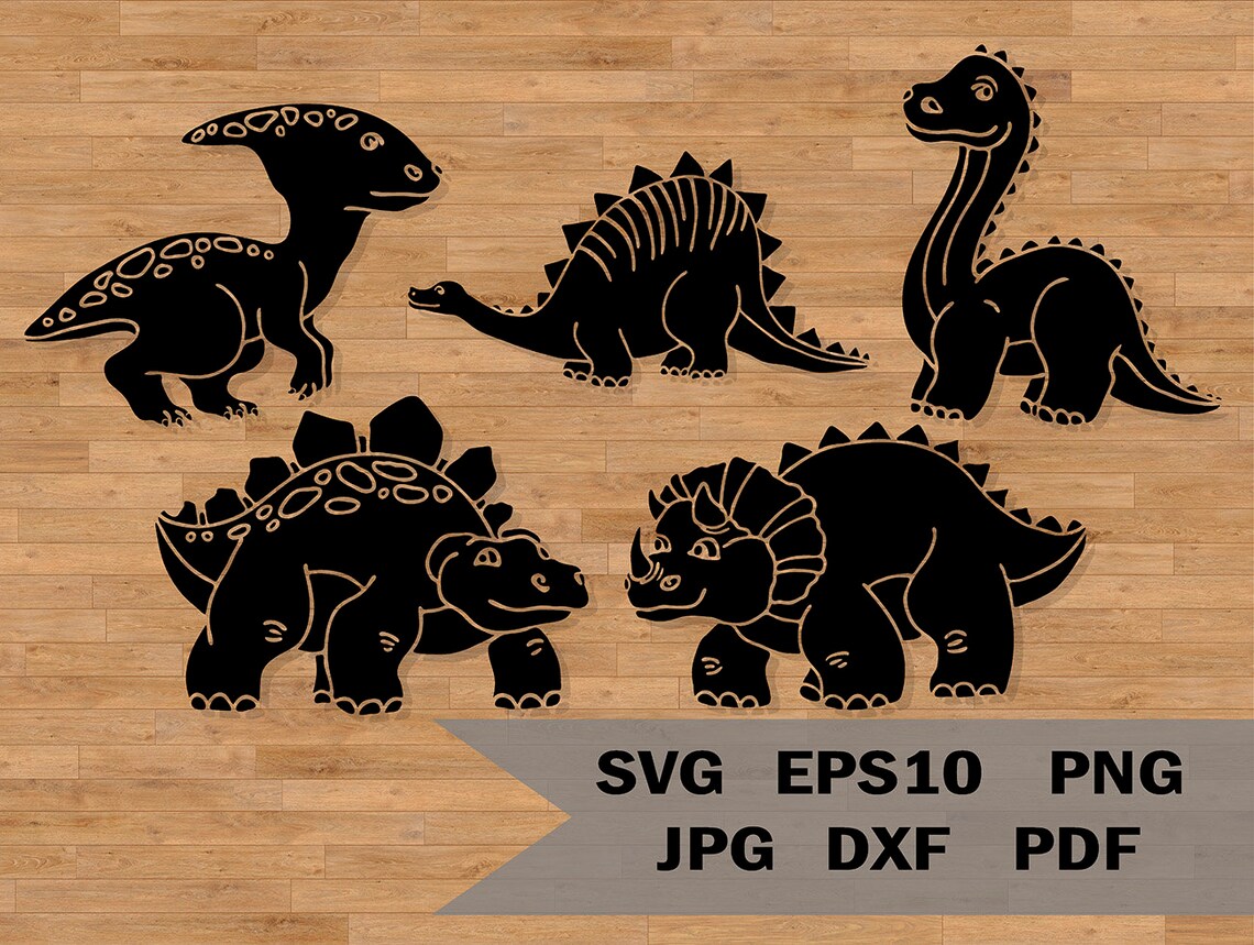 Dinosaur Template Svg Files for Cricut Jurassic Svg - Etsy