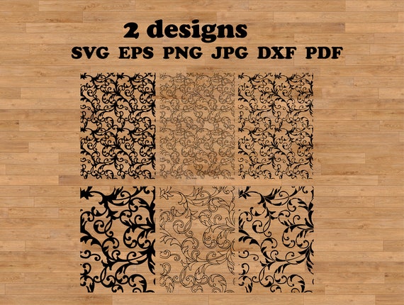 Damask Seamless Svg Seamless Pattern Svg Tooled Leather Png - Etsy