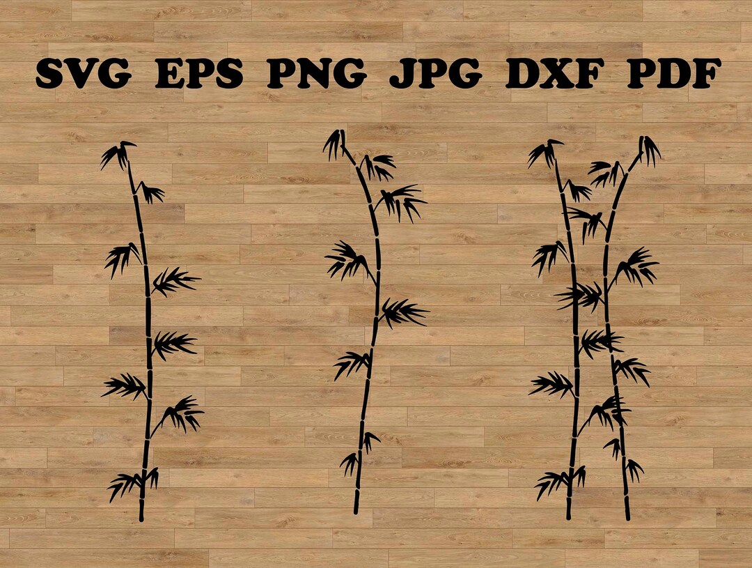 Bamboo Svg, Nature Svg, Forest Svg, Tropical Leaves SVG, Bamboo Wall ...
