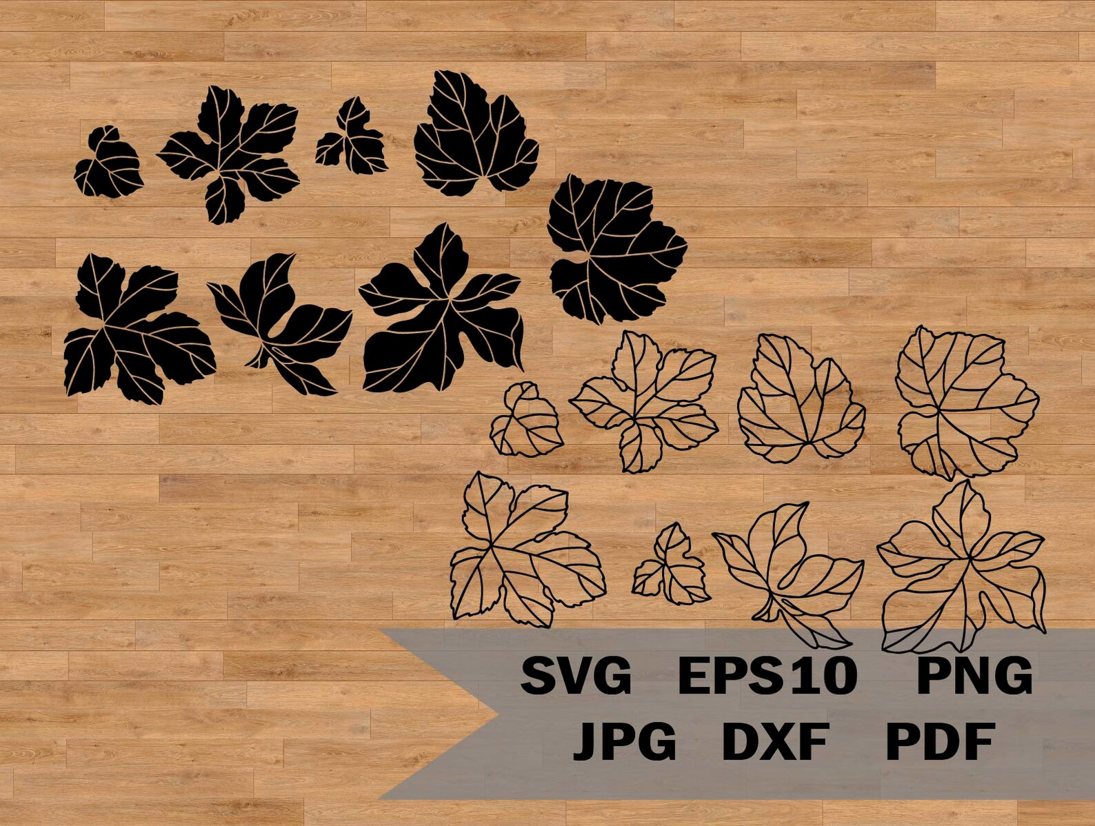 Leaves Template Svg Paper Leaf SVG Paper Leaf Cut File - Etsy