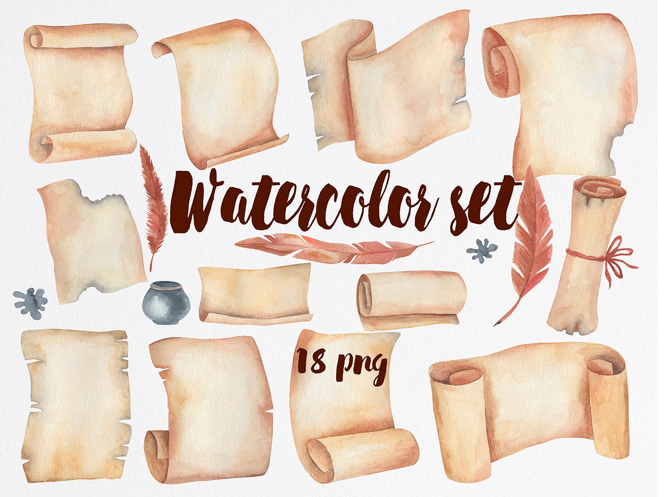 Watercolour Papyrus Background Png, Old Texture, Scroll Paper Clipart ...