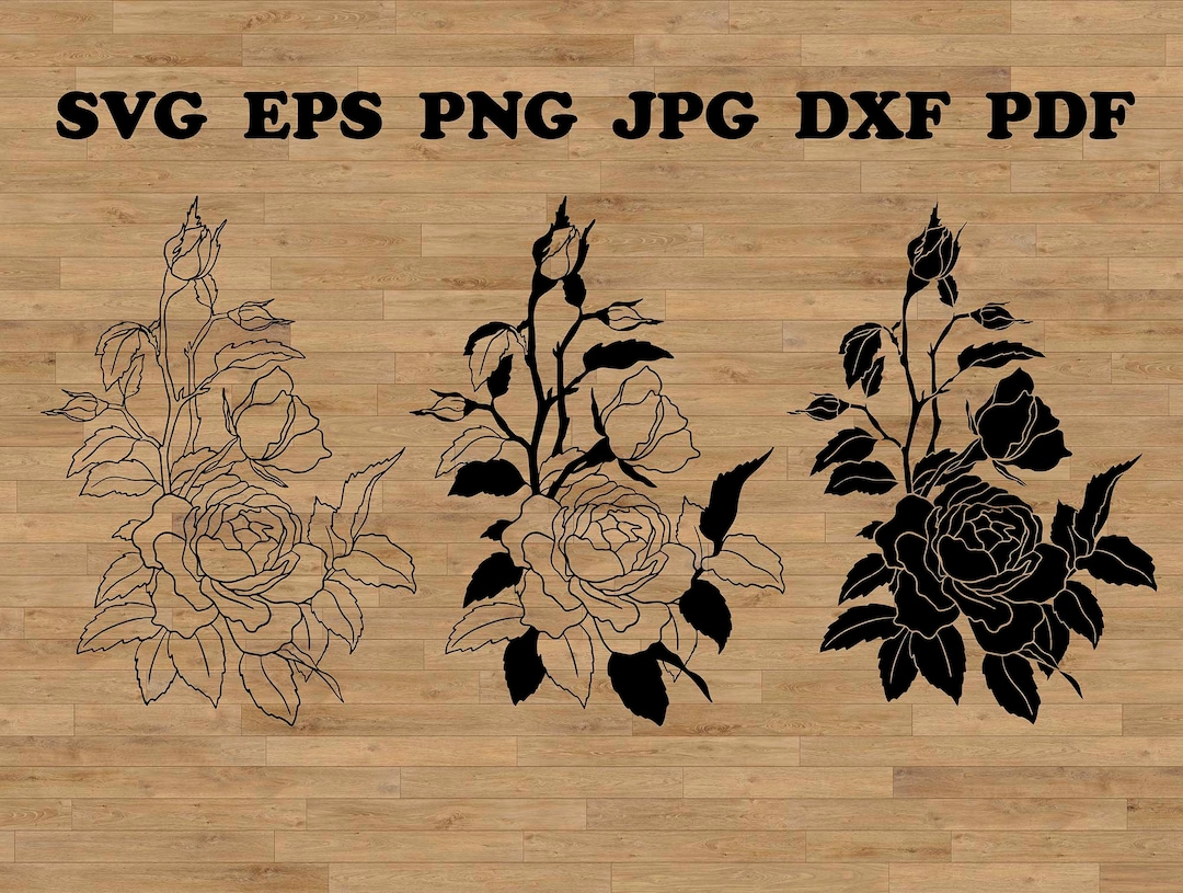 Ramo de rosas svg, imágenes prediseñadas de rosas, ramo floral svg ...
