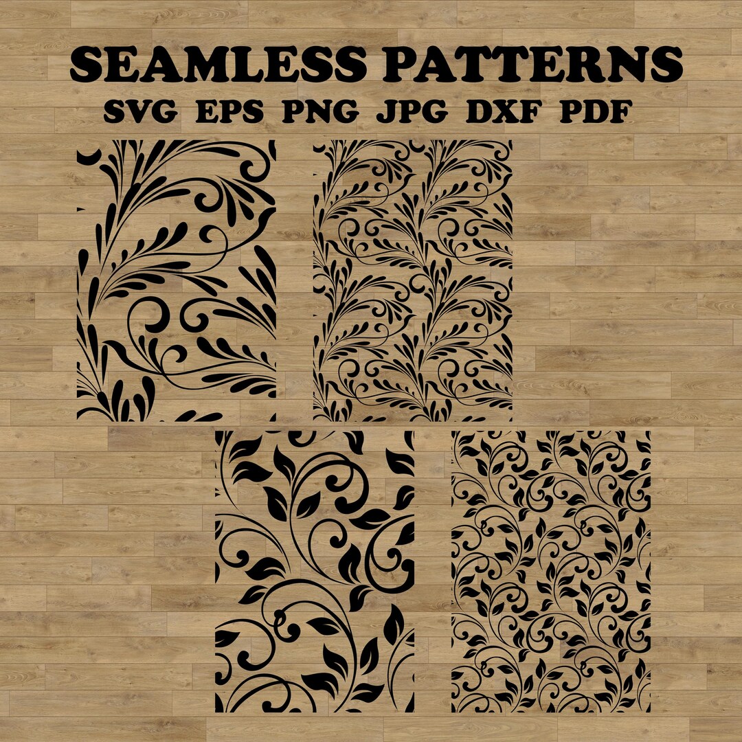 Seamless Digital Papers Western Patterns Textures, Scapbooking Floral ...