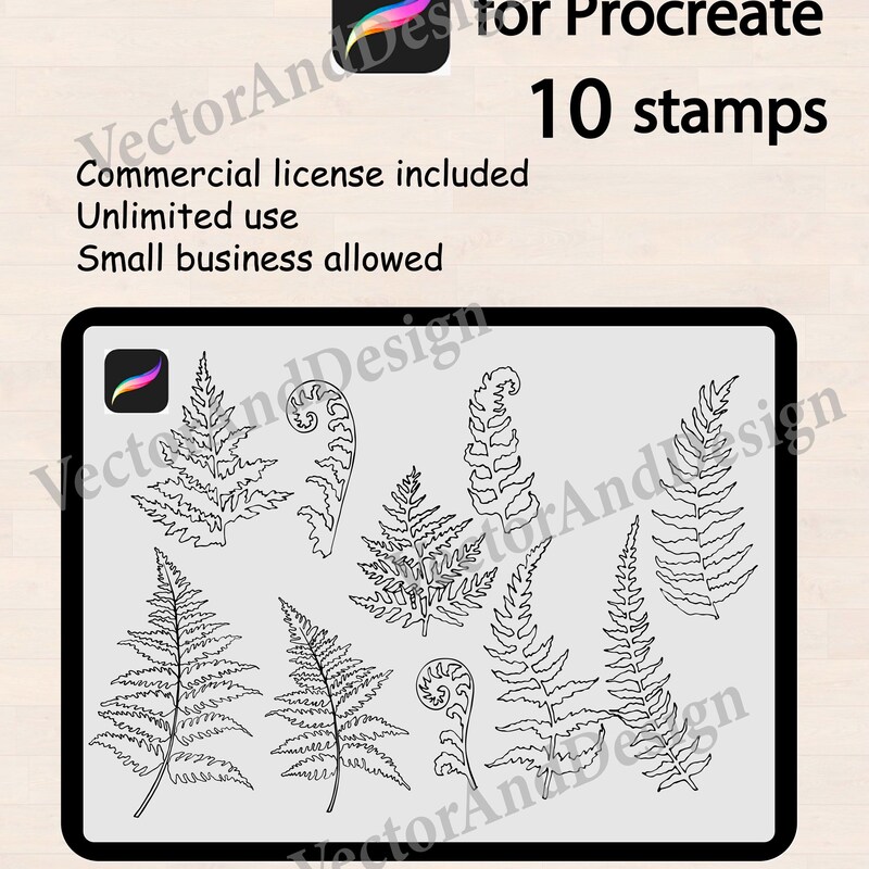 Fern Stamp - Etsy