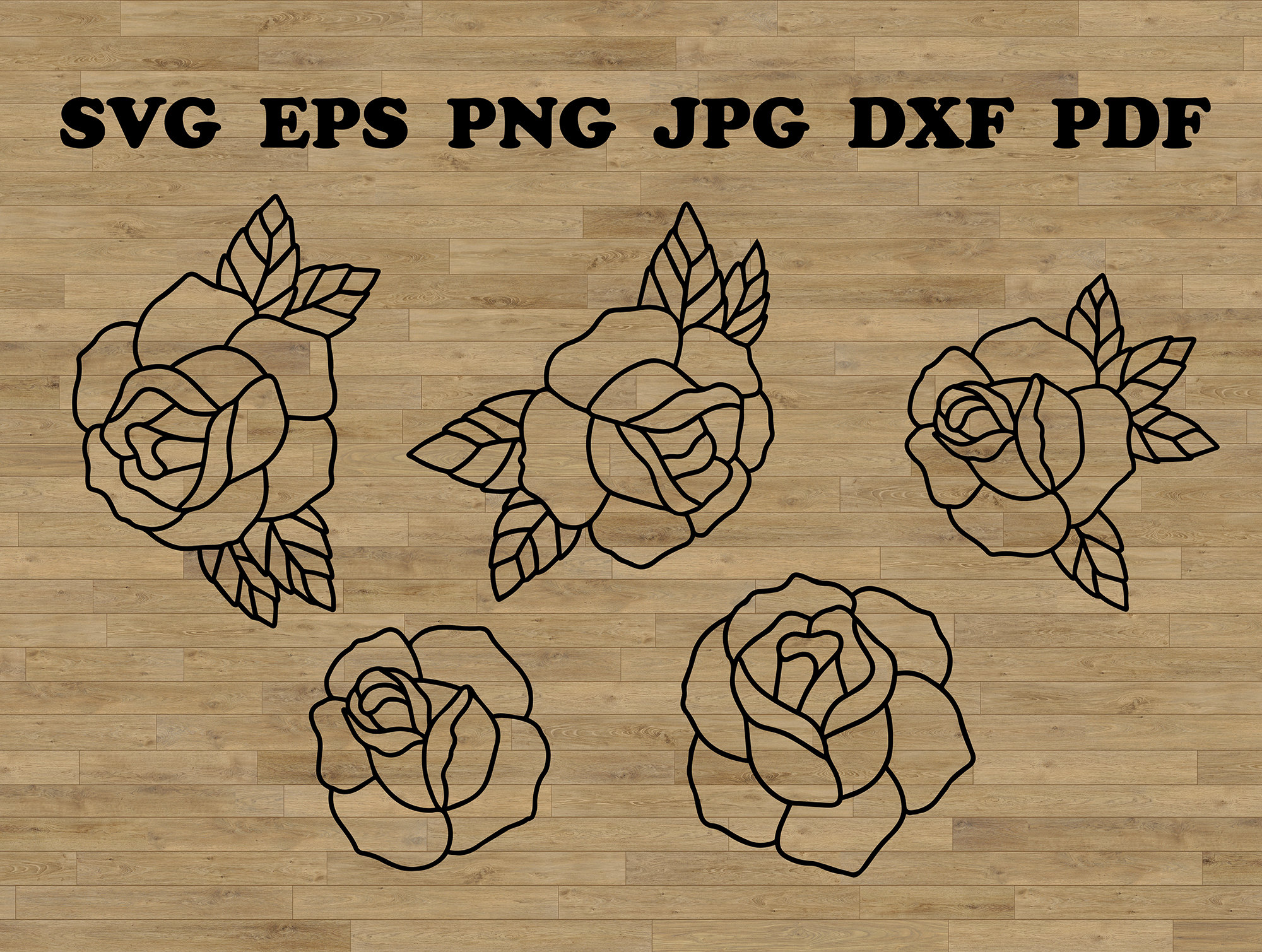 Rosas Svg, clipart de rosas Svg, silueta de rosas Svg, clipArt de ...