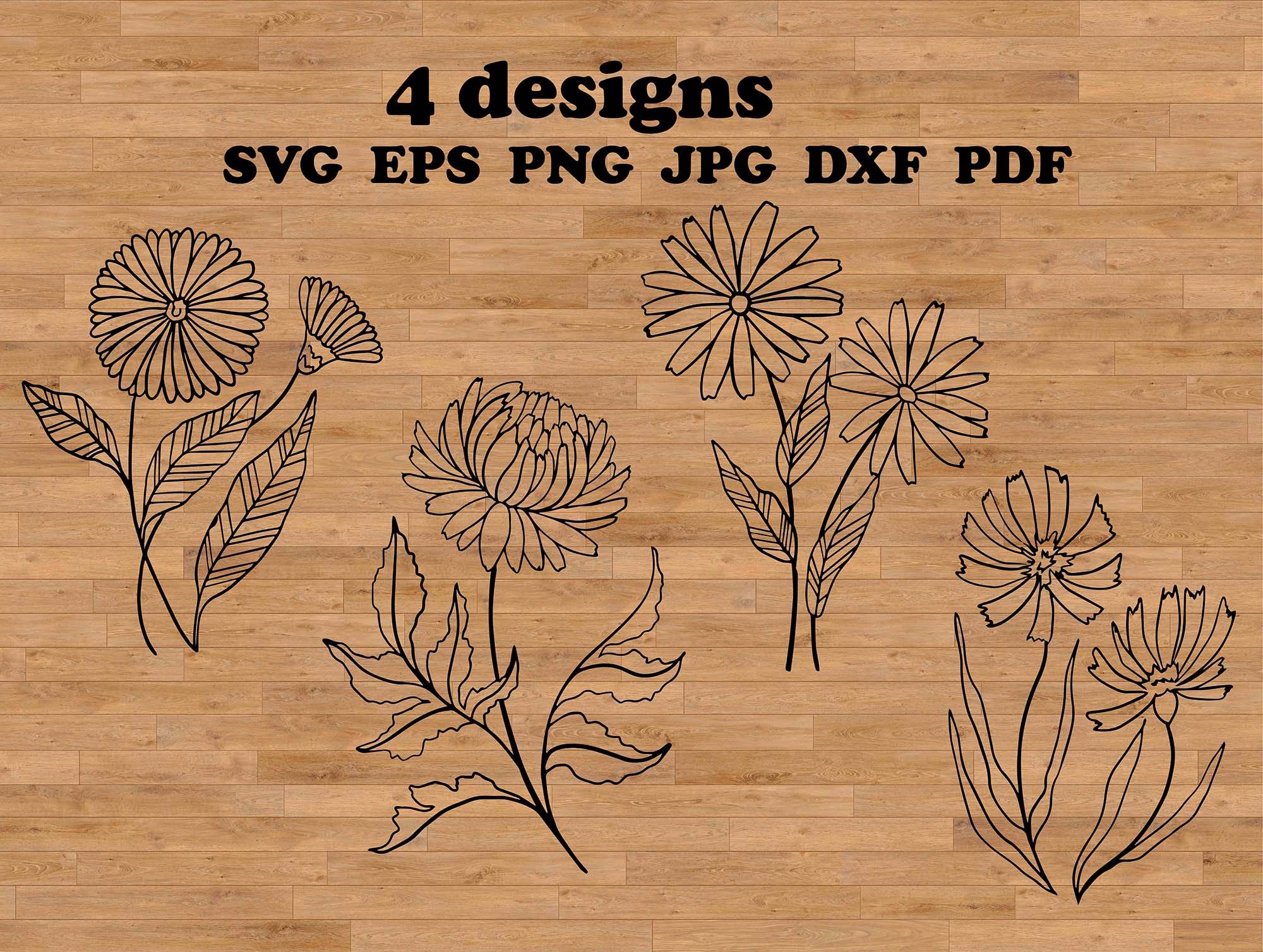Feldblumen Svg Blumen Skizze svg Wildblume svg Wildblume - Etsy Schweiz