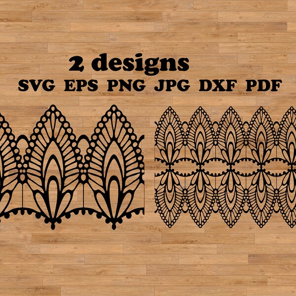 Lace Border Svg - Etsy