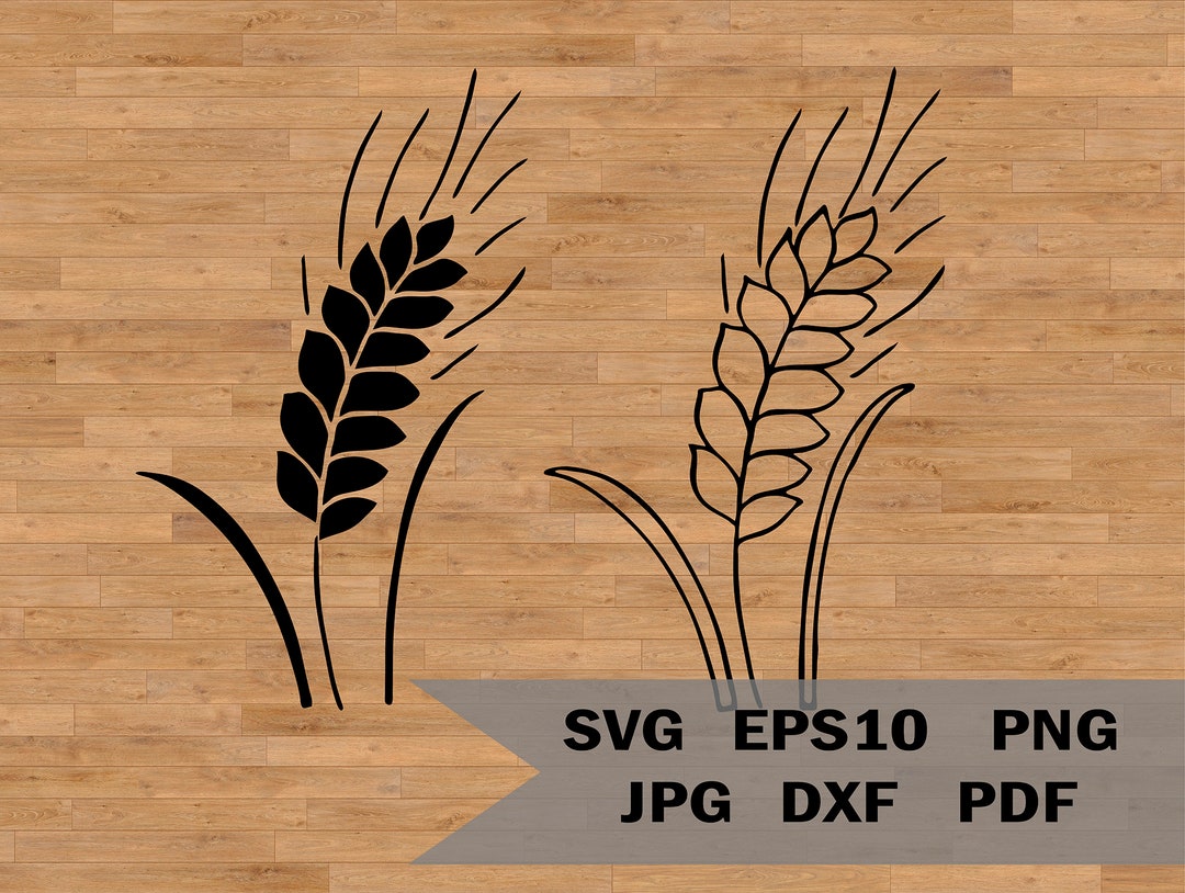 Wheat Art File, Wheat Svg, Farming Art File, Wheat Design, Wheat Files ...