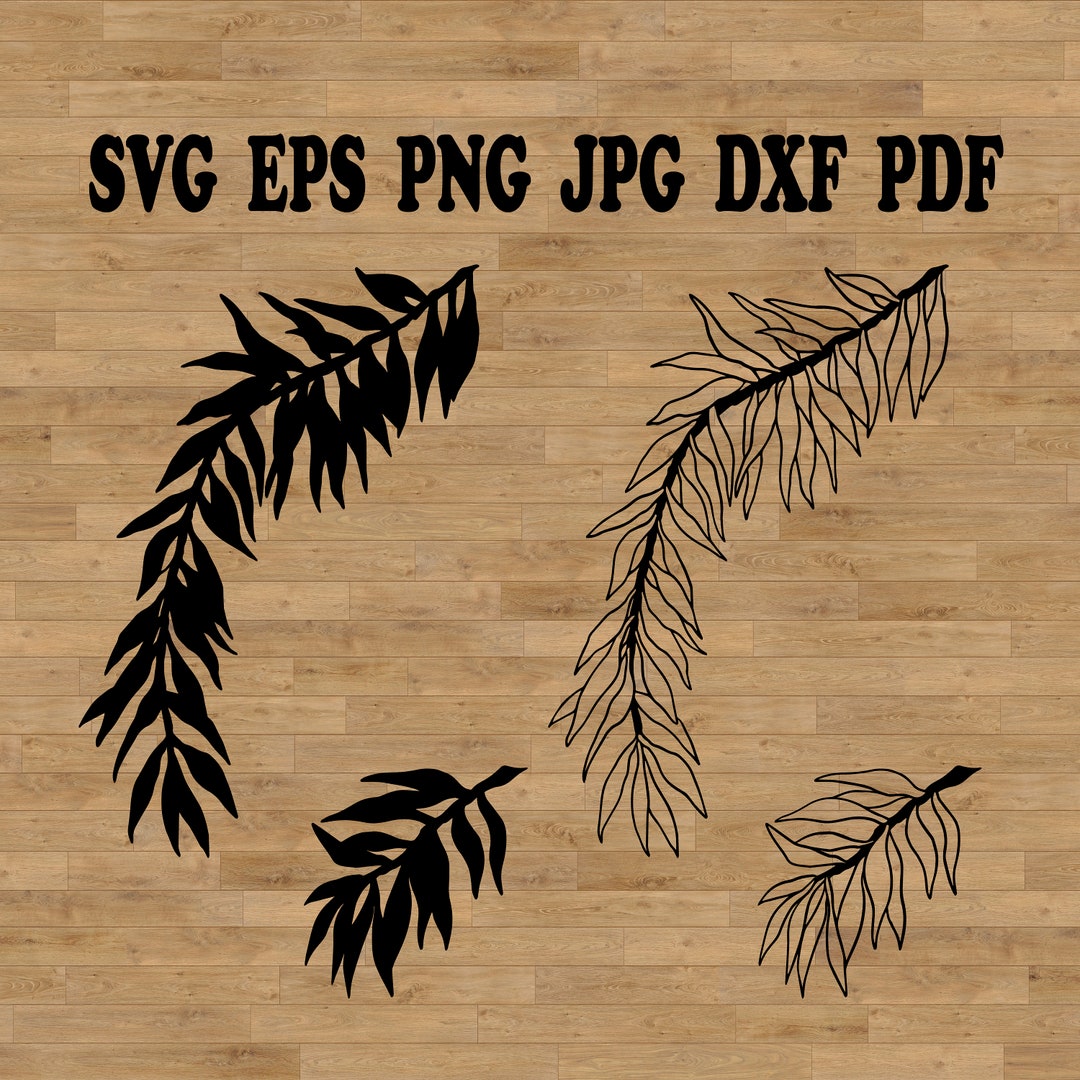 Willow Branch Svg File, Laser Cut Branch, Branch Vector File, Laser Cut ...