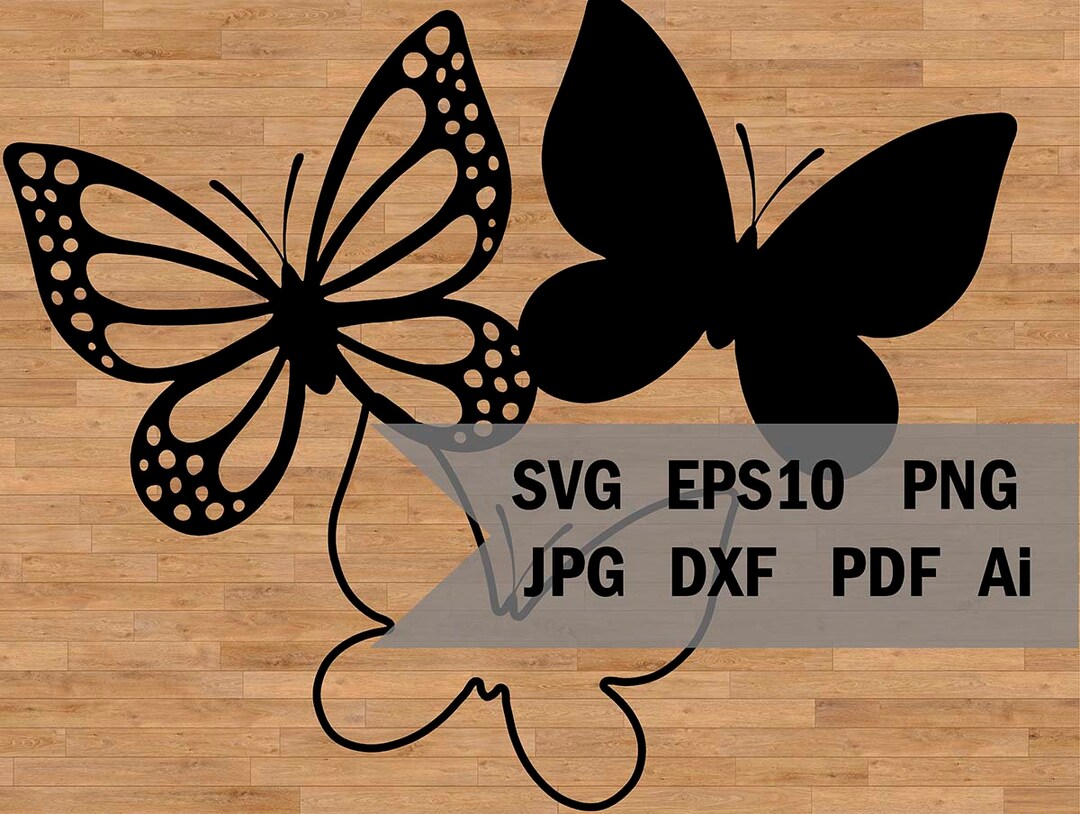Butterfly SVG Stencil, Template for Cutting, SVG File for Cricut and ...