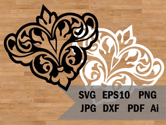 Baroque Pattern Template Svg SVG for Cricut and Silhouette | Etsy