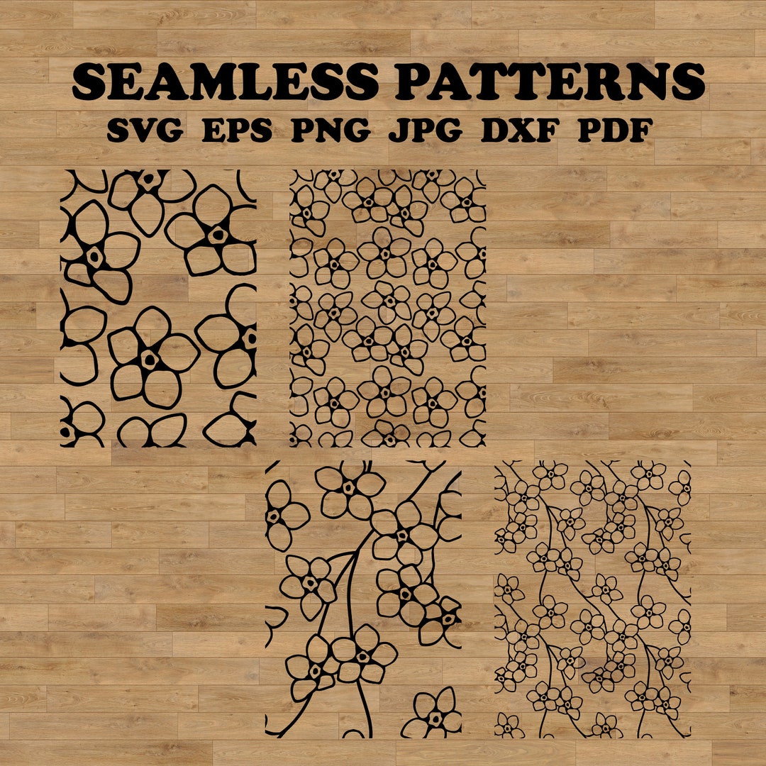 Forget-me-not Seamless Pattern Svg, Forget-me-not Flower, Forget Me Not ...