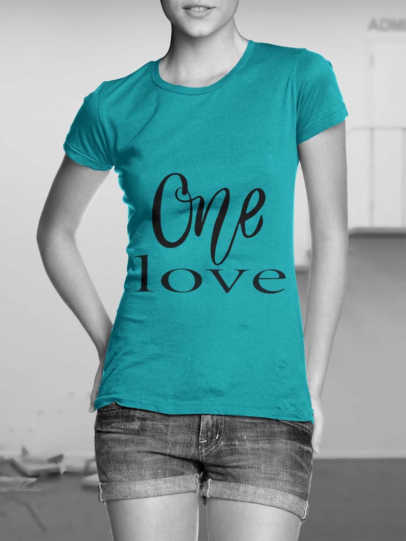 One Love SVG Files for Cricut and Silhouette, Pattern Png Stencil ...