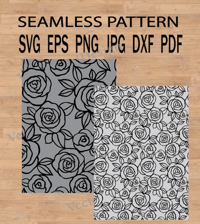 Seamless Floral Pattern SVG, Vector Western Pattern, Ornament Floral ...