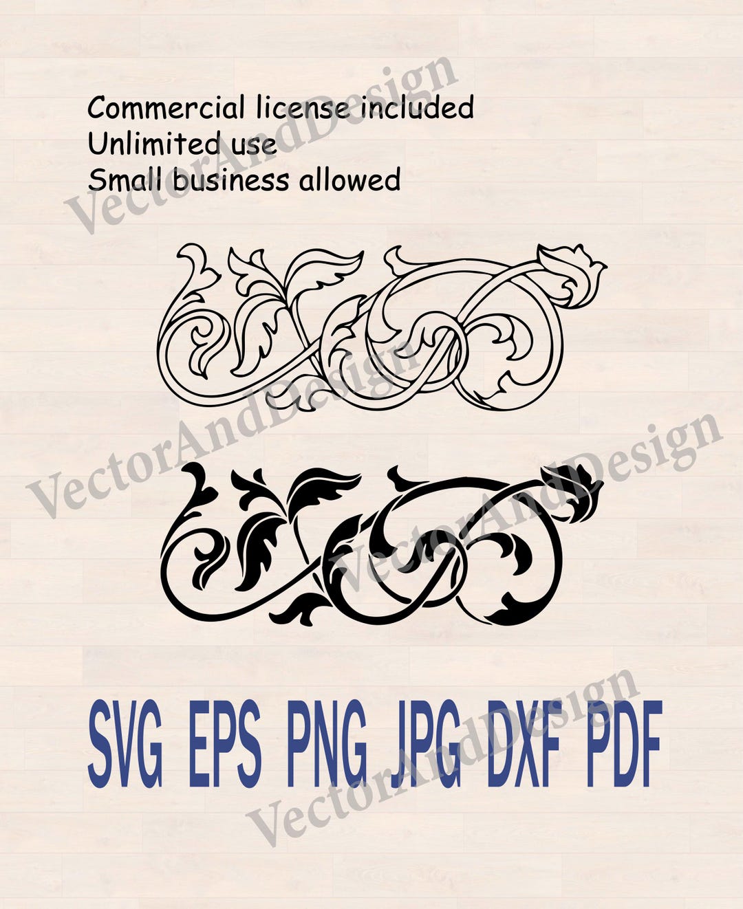 Border Damask Svg, Scroll Western Pattern, Lace Paper Cut File ...