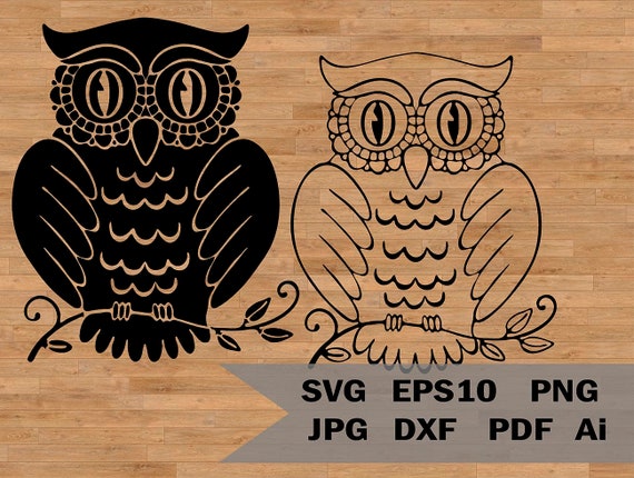 Owl Svg File for Cutting Template for Decor T-shirts and - Etsy