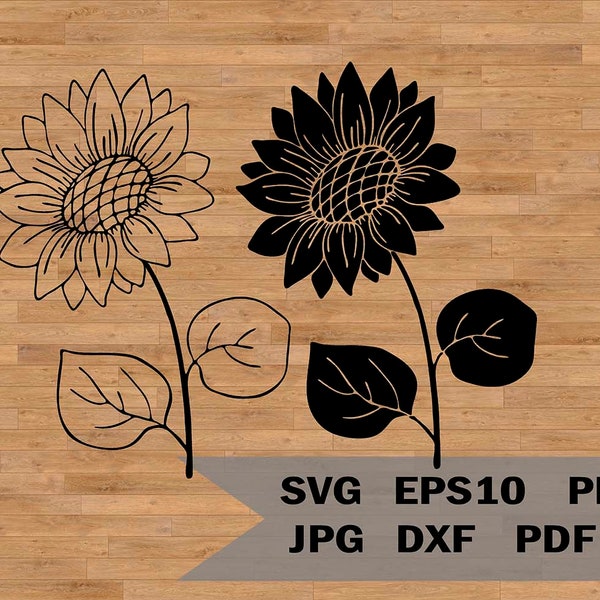 Sunflower Stencil - Etsy